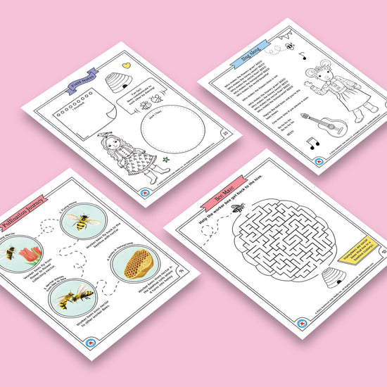 Nature, Gratitude, Mindset - Bees Activity Pack (Ages 4+) – Gumboot Kids